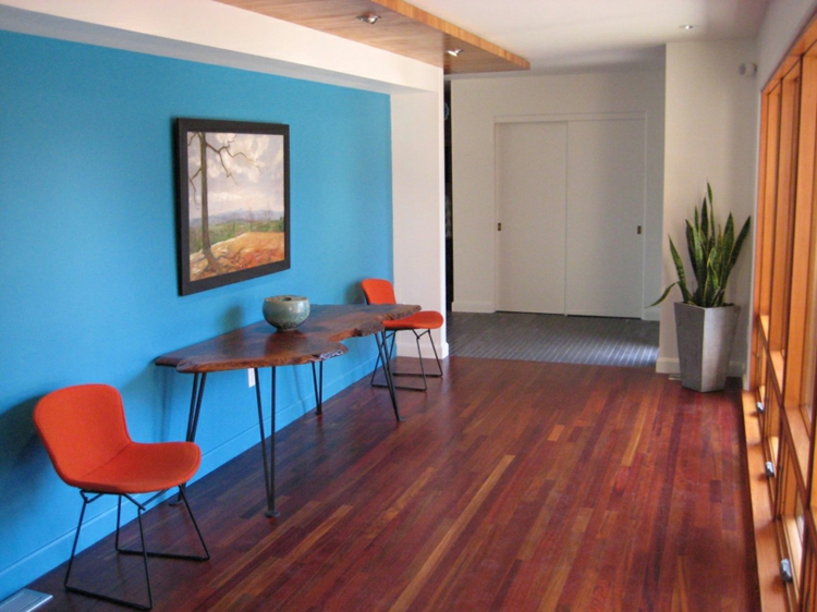 Color azul en las paredes de interior - cincuenta diseños geniales